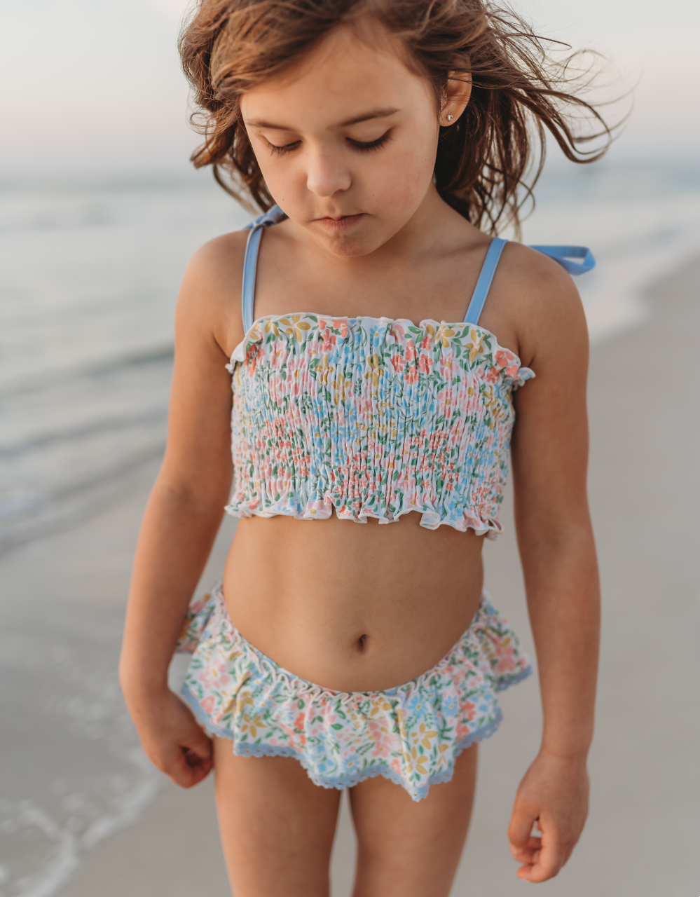 Waverly Shirred Swimsuit | Nature Walk – COCO LETO