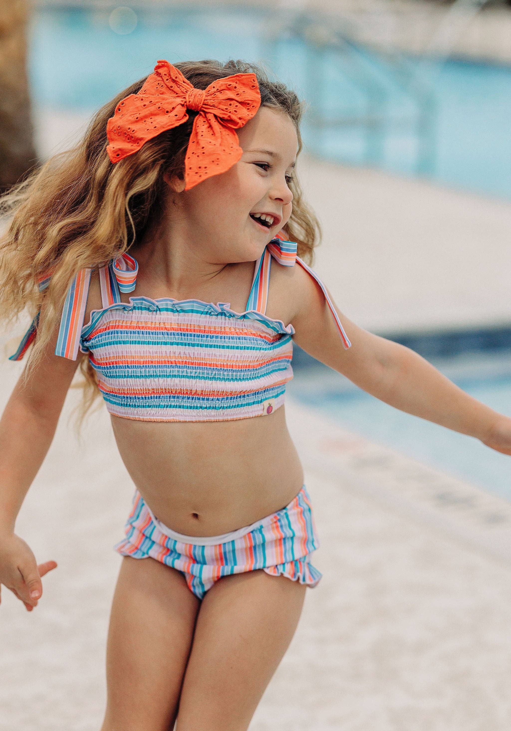 Waverly Shirred Swimsuit | Vintage Waves – COCO LETO